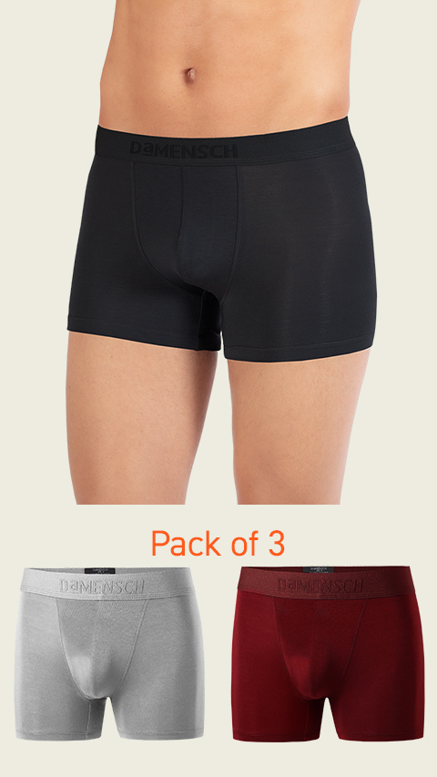 Mens Trunk Pack - Black, Space Grey, Ruby Red | DaMENSCH